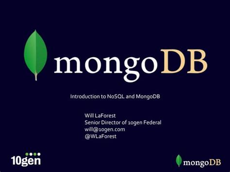An Introduction To Big Data Nosql And Mongodb Pptx