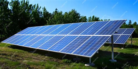 Harnessing Solar Energy Field Of Solar Panels Generating Electricity