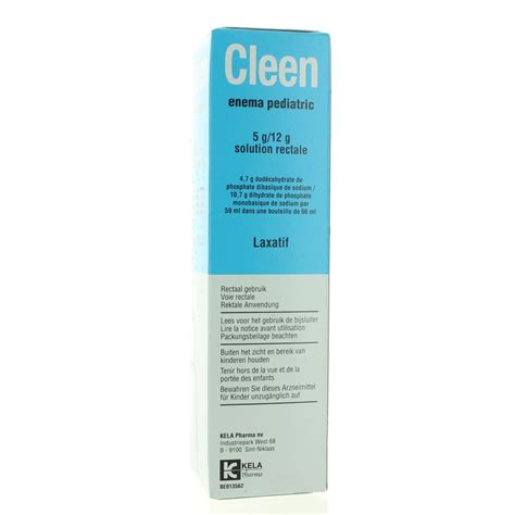 Cleen Enema Pediatric 5g12g Opl Rectgebrfl 66ml