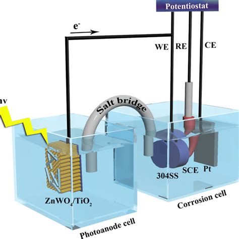 Illustration Of The Double Electrolytic Cell Setup For Download