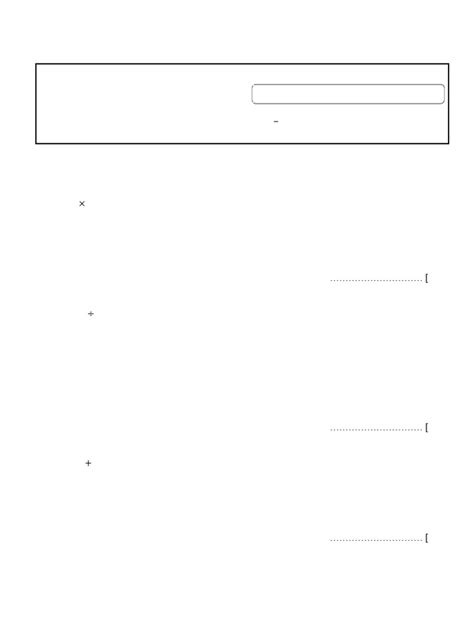 Igcse A Maths Revision Test 1 Pdf Numbers Arithmetic