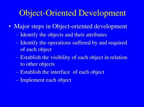 Ppt Object Oriented Development Powerpoint Presentation Free Download Id3703105