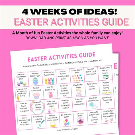 Easter Activities Guide Easter Activities Easter Activities For Families Easter Activities