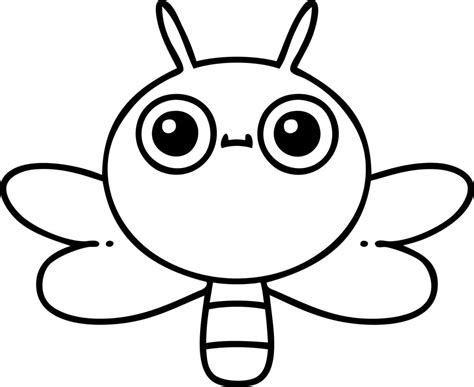 Line Doodle Of A Cute Bug 12411553 Vector Art At Vecteezy
