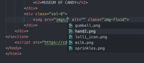 Html File Completions Should Show Thumbnails Issue 164779