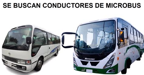 Se Necesita Conductor De Microbus