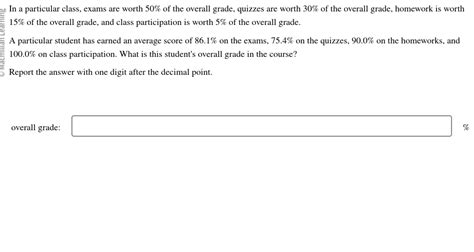 solved in a particular class exams are worth 50 of the