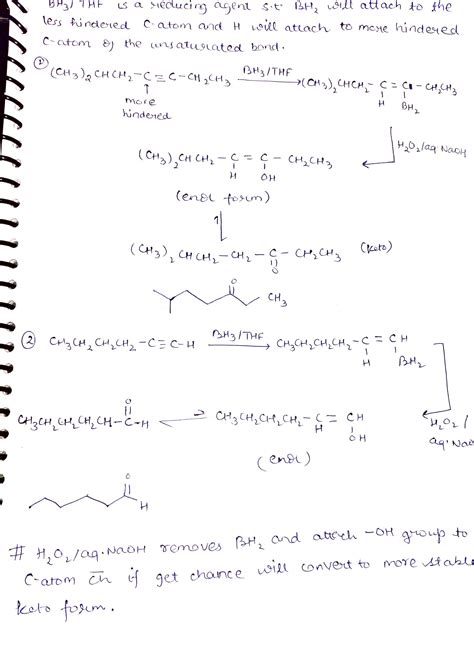 [Solved] . Draw the product(s) of the following reactions. 1. BH / THF... | Course Hero