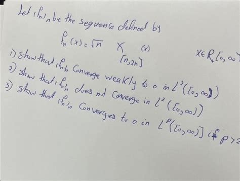 Let Fn N Be The Sequence Defined By Fn X N Show Chegg Com