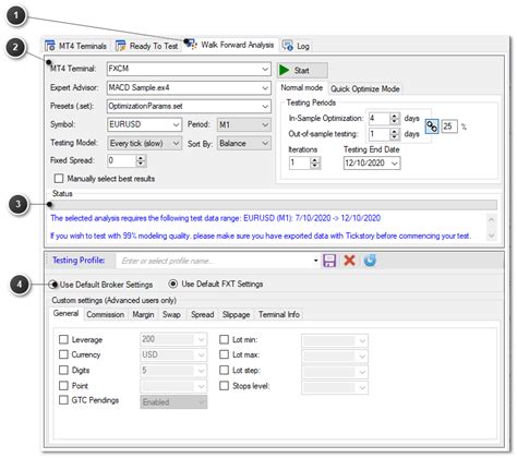 Walk Forward Analyzer