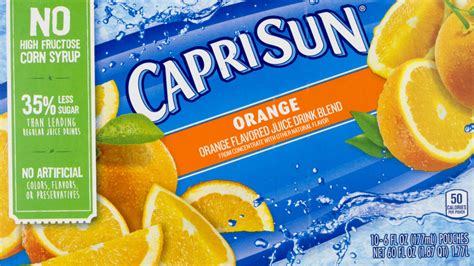Capri Sun Fruit Flavored Juice Drink Pouches Orange 10 Ct Capri Sun