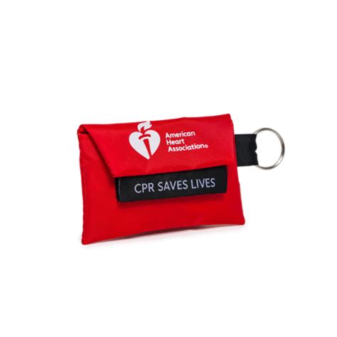 Cpr Face Shield Deluxe Key Chain American Heart Association