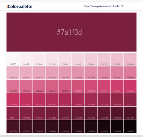 Pantone 19 2030 Tcx Beet Red Color Hex Color Code 7a1f3d Information Hsl Rgb Pantone Pantone 19 2030 Tcx Beet Red Color Hex Color Code 7a1f3d Information Hsl Rgb Pantone