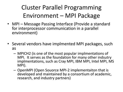 Ppt Programming On Cluster Platform Powerpoint Presentation Free