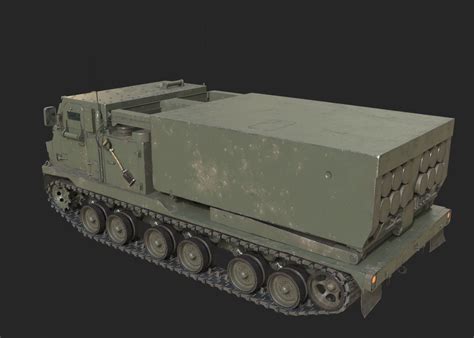 3d Model 3 Coatings Of Usa Army M270 Multiple Launch Rocket System Mlrs