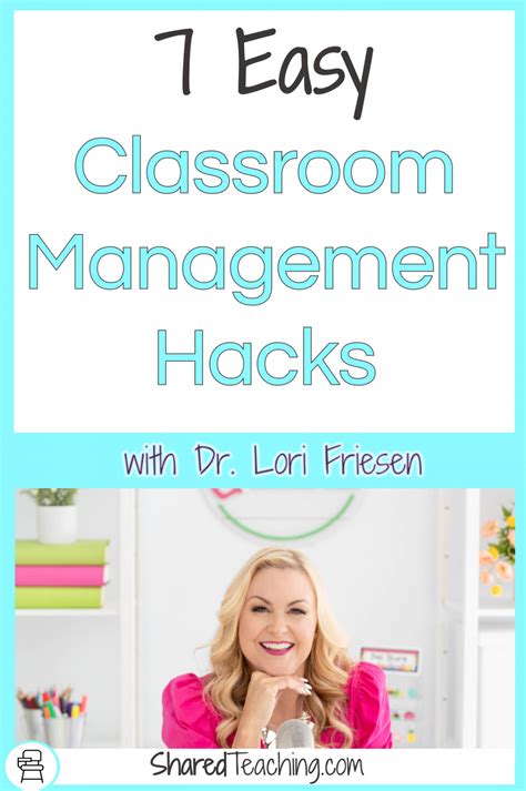 7 Classroom Management Ideas With Dr Lori Friesen Shared Teaching