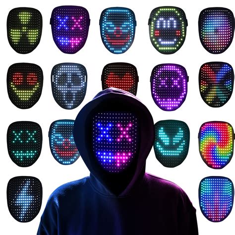 Ompusos Led Mask Light Up Mask