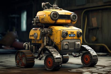 Industrious Robot Hand Assembly Car Generate Ai Stock Illustration