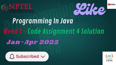 Programming In Java Nptel Swayam Week 2 Assignment 4 Solution Step