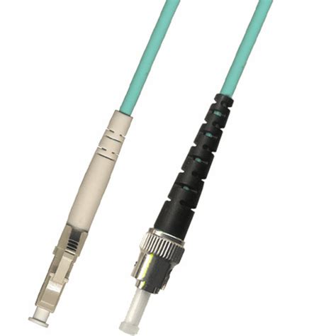 50m Lc St Simplex Multimode Fiber Optic Cable 50125 10 Gigabit Plenum