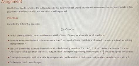 Solved Use Mathematica To Complete The Following Problems