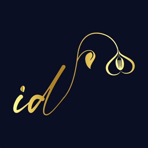 Premium Vector Id Initial Logo Abstract Isolated Restaurant Food