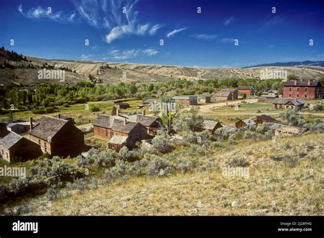 Mt Beaverhead County Dillon Area Bannack State Park View Of The Ghost Town Of Bannack Set