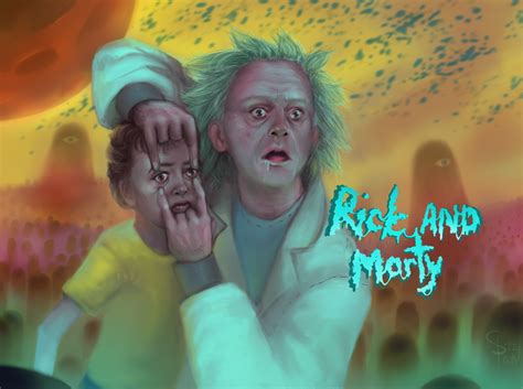 Пожалуй одна из самых реалистичных переделок того самого кадра Rick And Morty Art Rick