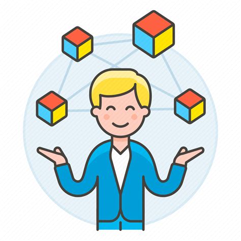 App Apps Connect Digital Interoperability Male Module Icon