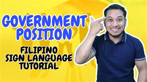 Kurtv Filipino Sign Language Tutorial Government Position Youtube
