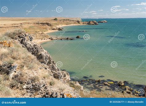 The Coast Of Crimea On The Black Sea Wild Beaches Stock Image Image
