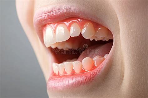 Healthy Teeth Growing Strong In The Gums Showing Roots And Nerves