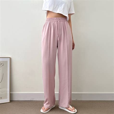 다미로그 ~4xl 아이스 쿨링팬츠 찰랑~ 시원한 쿨 와이드팬츠 여름 아이스 쿨링 밴딩 핀턱 쿨바지 빅사이즈 냉장고바지