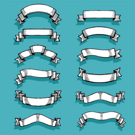 Premium Vector Sketch Banners Vector Set
