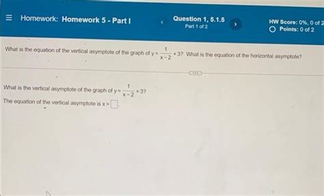 Solved Homework Homework 5 Part 1 Question 1 5 1 5 Part Chegg Com