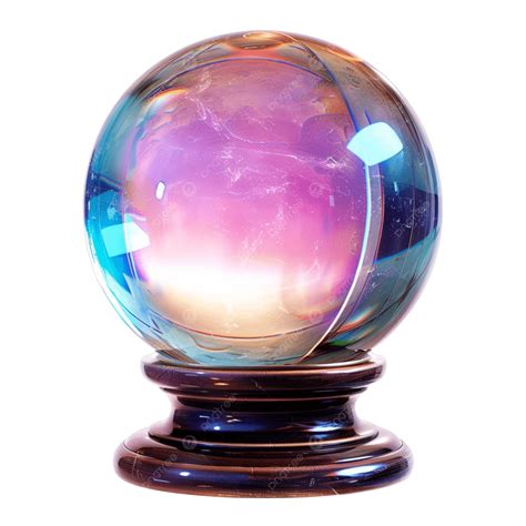 Exploring The Crystal Ball S Glow Crystal Ball Colorful Crystal Png