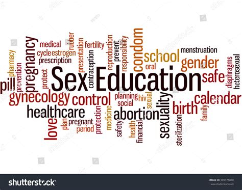 Sex Education Word Cloud Concept On Stock Illustration 389571010