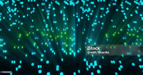 Futuristic Data Stream Digital Flow Dynamic Pattern With Power Rays And Lightdata Transferring
