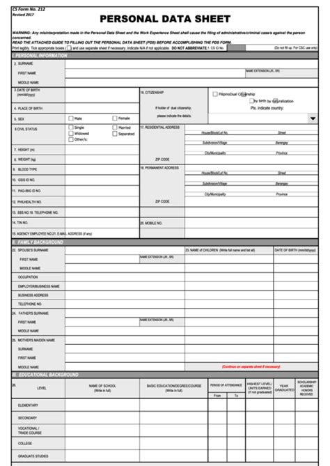 Army Personal Data Sheet Ngb Form 4100 1 R E Download Fillable Pdf Or