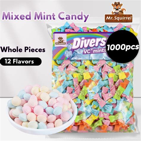 1000pcs Assorted Sugar Free Vc Candy Mint Candy Fruit Flavor 12 In 1 Paninda Mints Shopee