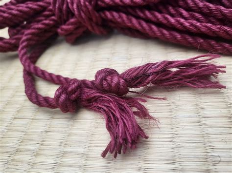 Cherry Red Fully Treated Jute Shibari Bondage Rope Rebornropes