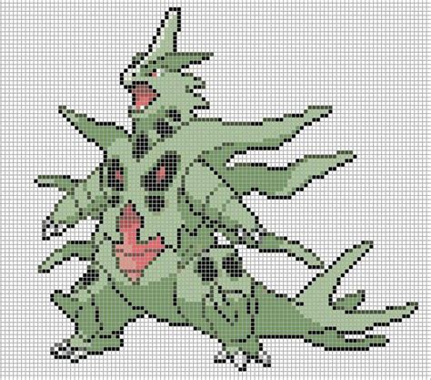 Mega Tyranitar By Electryonemoongoddes Pixel Art Pattern Minecraft