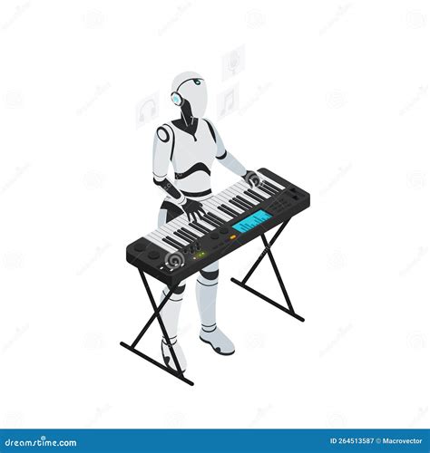 Robot Professions Infographics Layout Cartoon Vector Cartoondealer