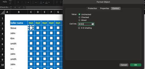 How To Find Excel Progress Rate Use Checkbox Selection Box