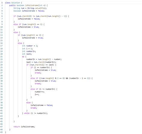Any Tips On Improving Runtime And Memory 9 Palindrome Number R