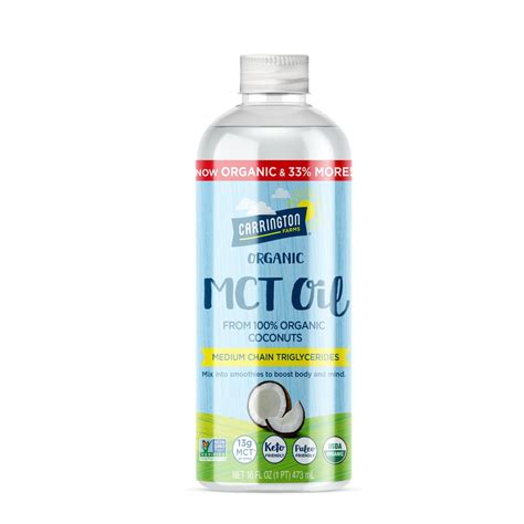 Carrington Farms Organic Medium Chain Triglyceride Oil 16oz Plastic