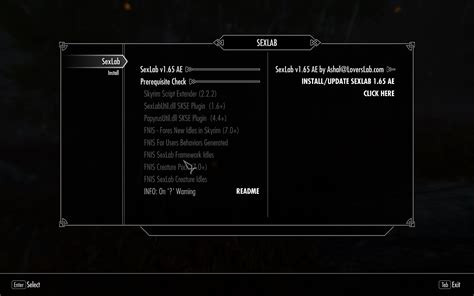 I Made A Serious Fuck Up With Sexlab Now It Wont Uninstall Technical Support Skyrim