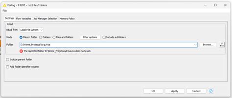 how do to count number of rows excel files in multiple folder knime