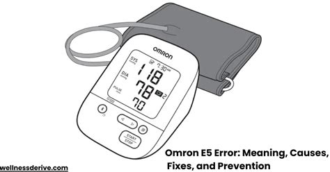 Omron E5 Error Meaning Causes Fixes And Prevention Wellness Derive