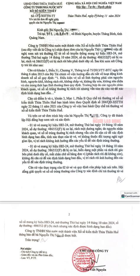 Trúng Số 2 Tỉ Không được Nhận Động Thái Của Tand Tp Huế